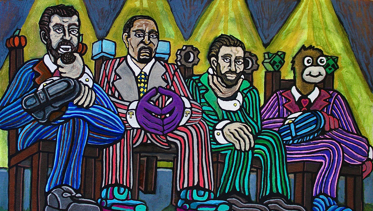 "In the Belly of the Wolves Den" Original Painting – Reid's Into Art